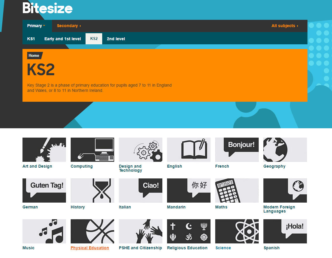 BBC BiteSize – Home Ed Resources
